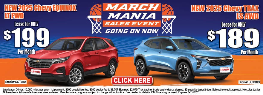 Chevrolet Dealership | Laconia, NH | Irwin Chevrolet